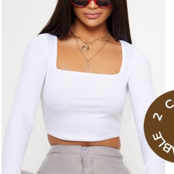 Zara | Tops | Zara Square Neck Crop | Poshmark